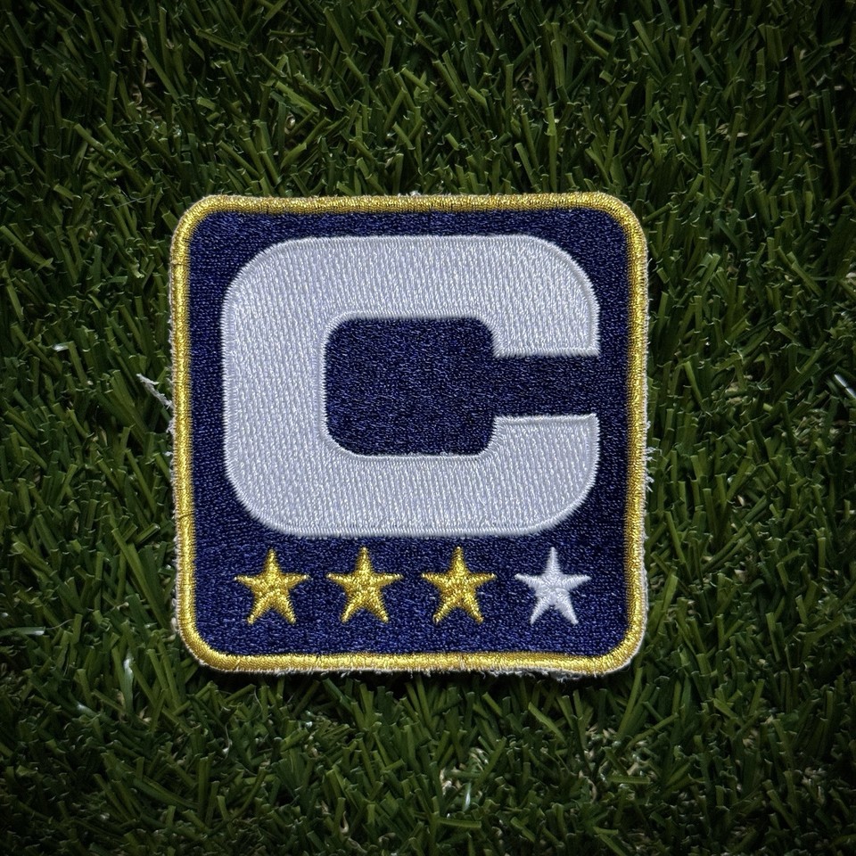 2012-2017 NFL Team Game Issued Jersey Captains Patch 3 Star navy Blue ...