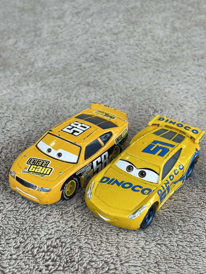 Disney Pixar Cars BILLY OILCHANGER OCTANE GAIN & DINOCO CRUZ Diecast 1: ...