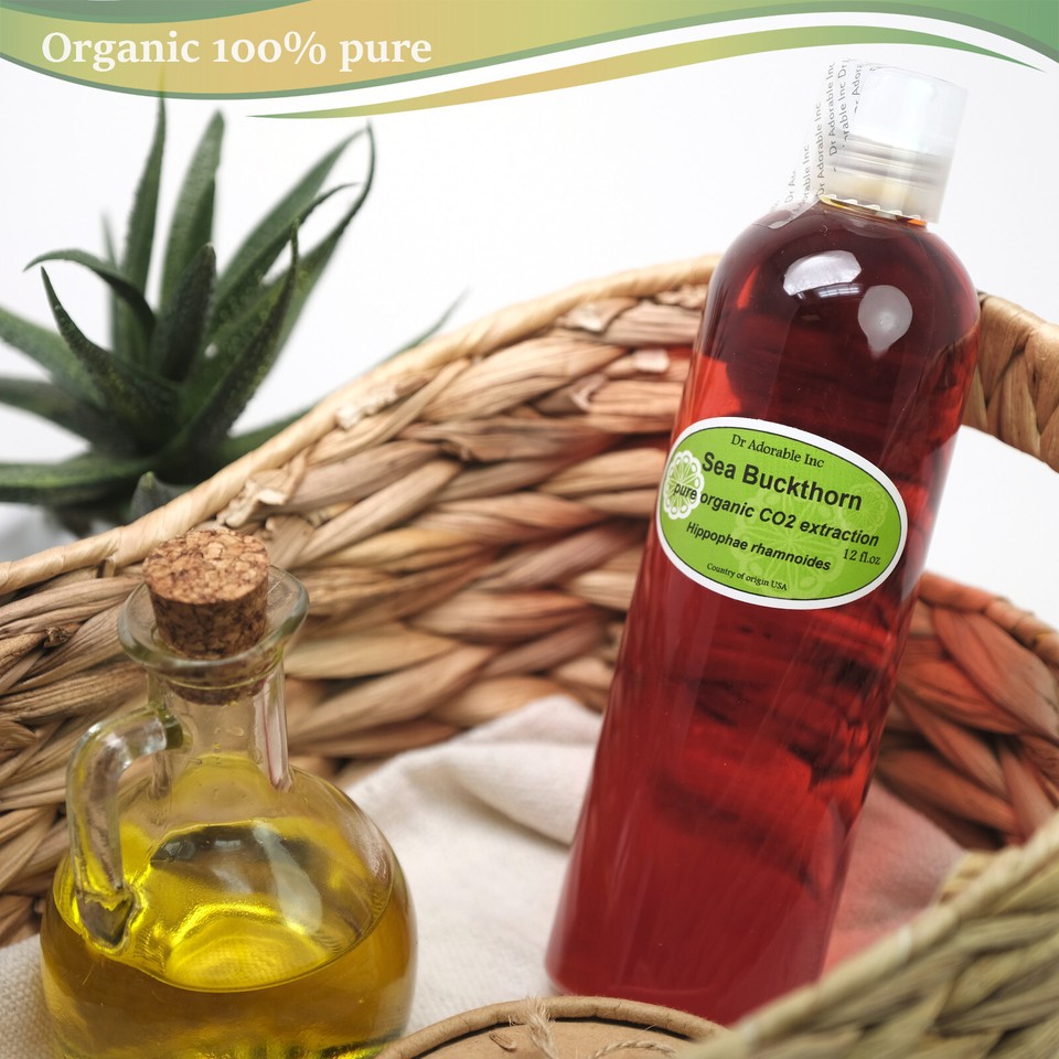 Premium 12 Oz Sea Buckthorn Oil 100% Pure Organic Cold Pressed Best ...
