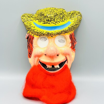 VTG Ben Cooper Hillbilly Halloween Mask Creepy Horror Plastic | eBay