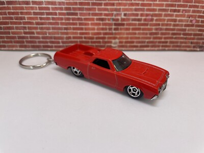 KEYCHAIN for 1972 FORD RANCHERO CLASSIC RED AUTO CAR KEYS FOB RING ...