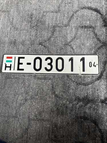 2014 Hungary License Plate. 🇭🇺 Hungarian Temporary Flag Tag E 03011 | eBay