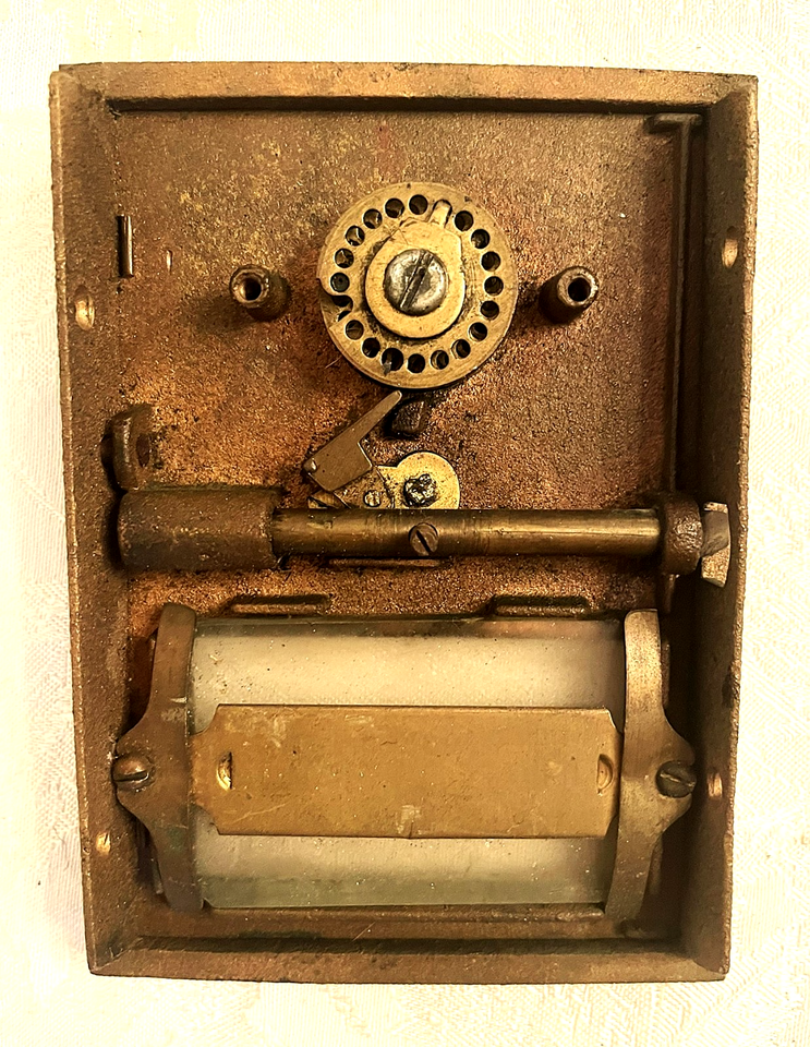 Lot of 6 Vintage USPS Post Office Box Doors Brass w Combination Locks ...