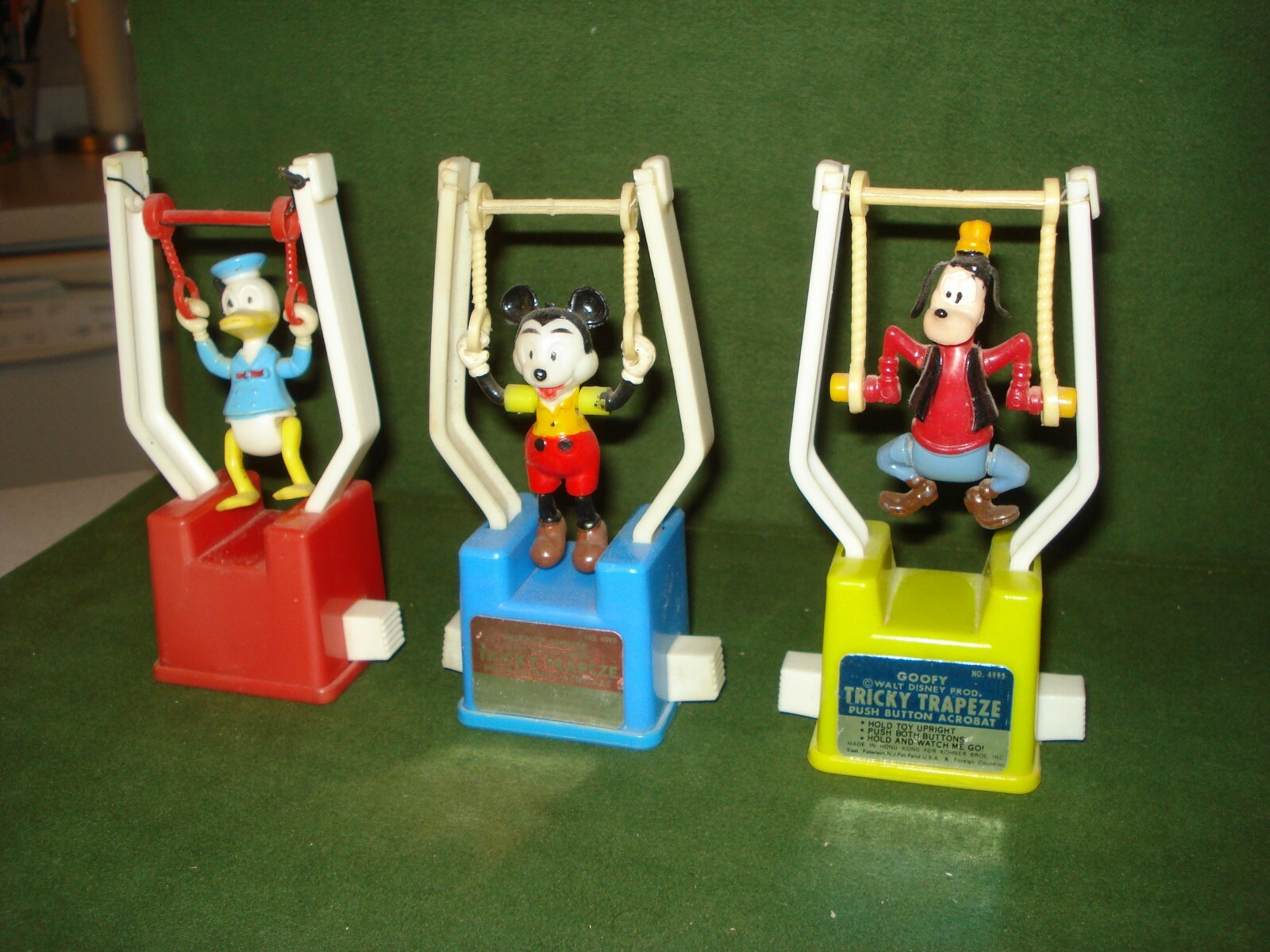 1960's MICKEY MOUSE, GOOFY & DONALD DUCK TRICKY TRAPEZE by KOHNER ...