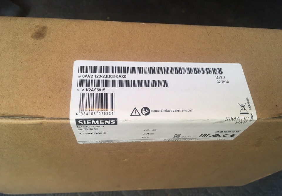 Siemens 6AV2123-2JB03-0AX0 KTP900 Basic 6AV21232JB030AX0 New In Box | eBay