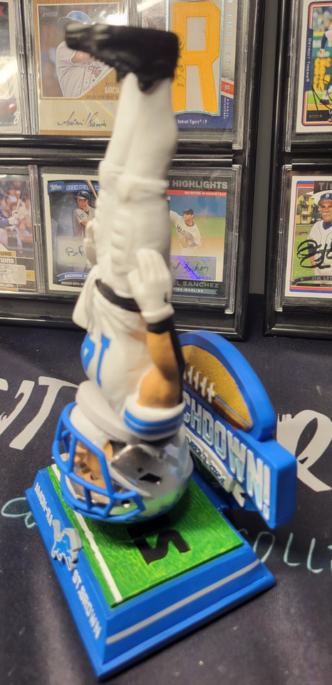 Amon-Ra St Brown FOCO Bobblehead 🔥 Headstand Touchdown #d /124 🔥 ...