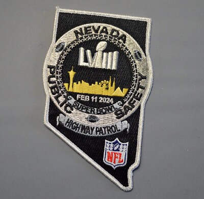Nevada DPS Highway Patrol Superbowl LVIII Commemorative Patch ++ Mint ...