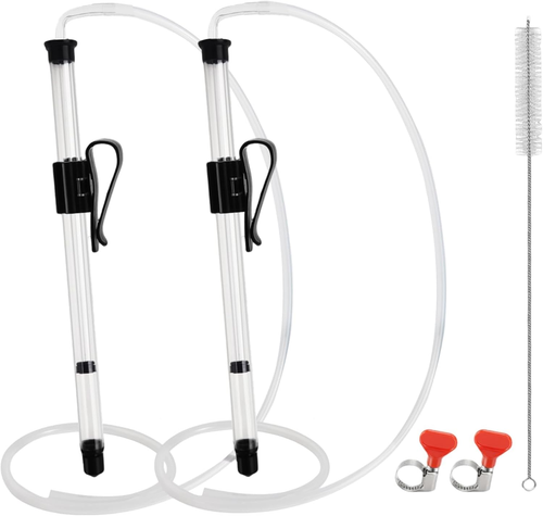 14” Mini Auto Siphon - 3/8” Racking Cane, Beer Wine Siphon Pump with 5 ...