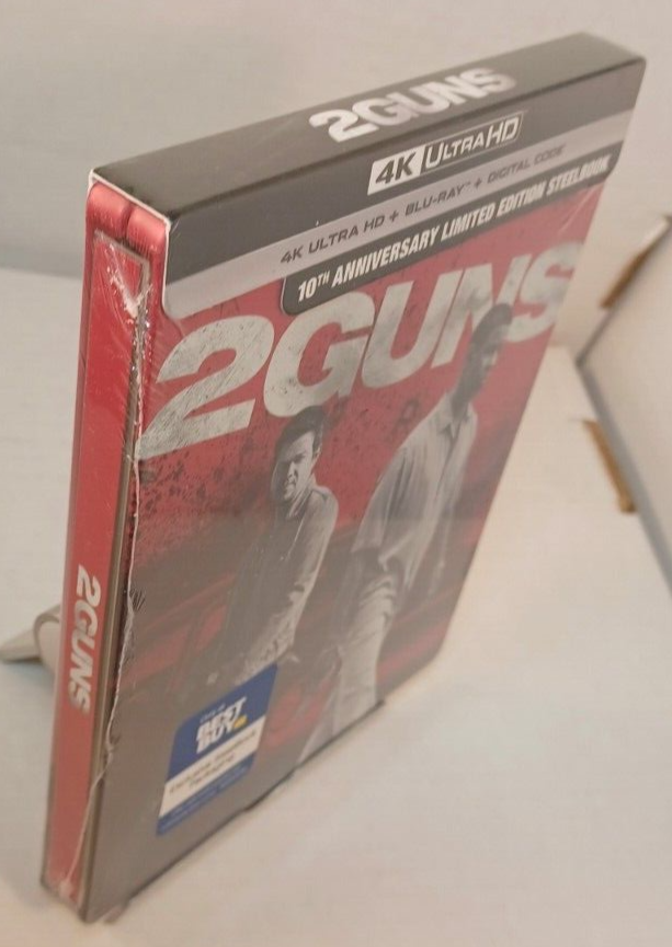 2 Guns Limited Edition 4K Steelbook (4K + Blu-ray)-NEW- Box Shipping w ...