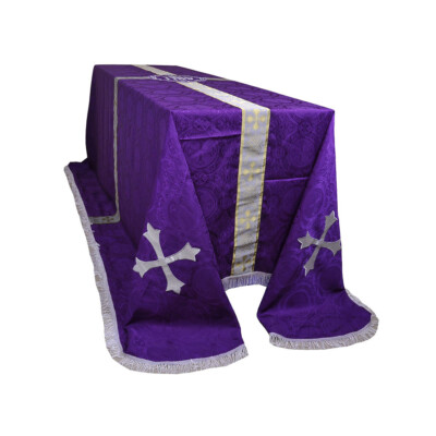 Purple Funeral Pall Size - 8'x12' Unlined Requiem mass, Funeral Pall ...