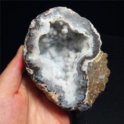Rare 350G Natural Beautiful Geode With Stand Crystal Stone Mineral ...