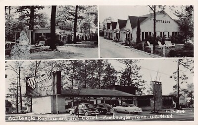 RPPC Monteagle TN Tennessee Restaurant Motel Cabins Court Photo Vtg ...