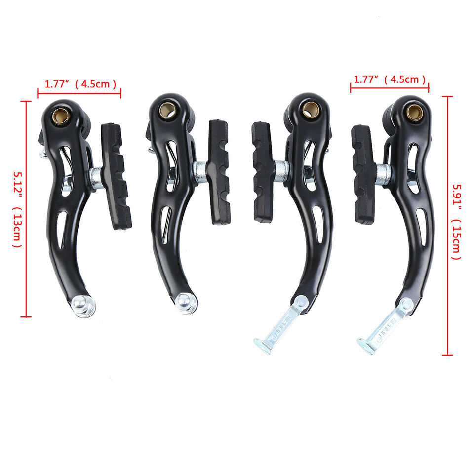 6PCS V Brake Complete Sets Front Rear Lever kit BMX MTB Bike Bicycle ...