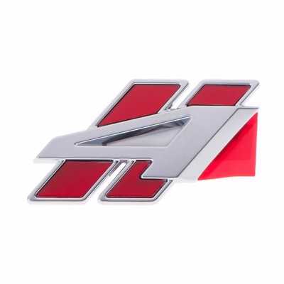 18-21 DURANGO RED & BRUSHED ALUMINUM LIFTGATE EMBLEM BADGE OEM MOPAR ...