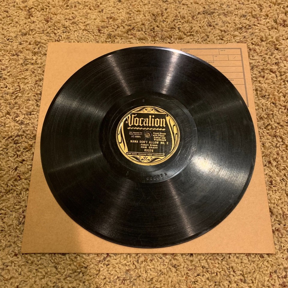78 RPM Record Ham Gravy Washboard Sam Jesse James Blues Rare Vocalion ...