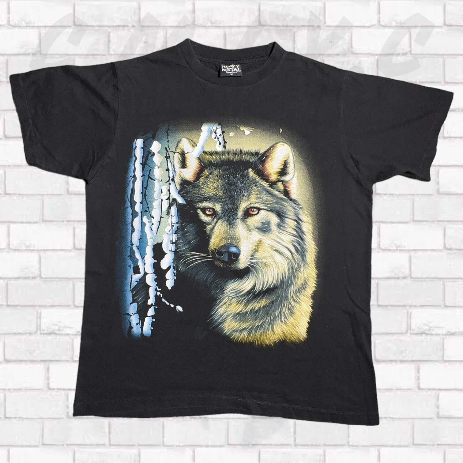 Wolve Wolf Native American Heavy Metal Mens T-shirt M… - Gem