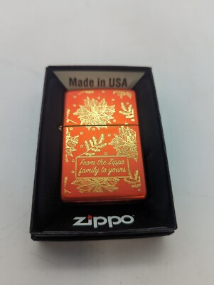 SPECIAL EDITION 49475 ZIPPO LIGHTER Red Christmas Fam Holiday ...