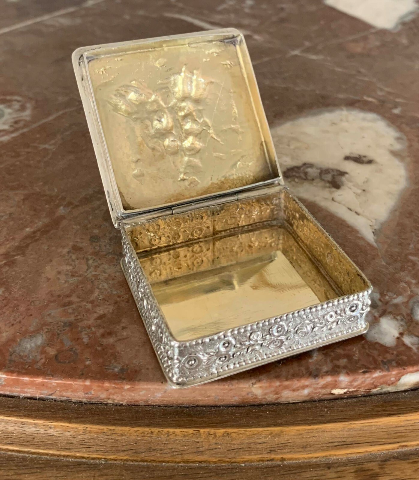 Solid Silver German Pill Box | eBay UK