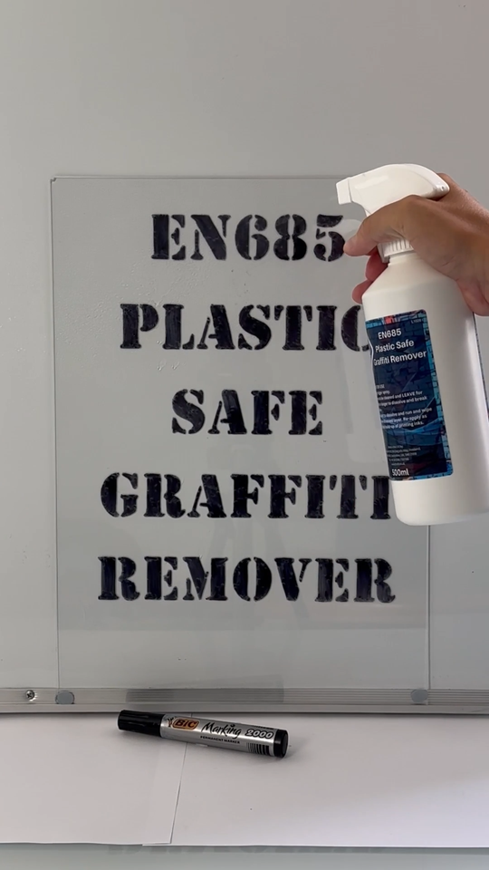 EN685 - Professional Grade Plastic Safe Graffiti Remover Spray | eBay UK