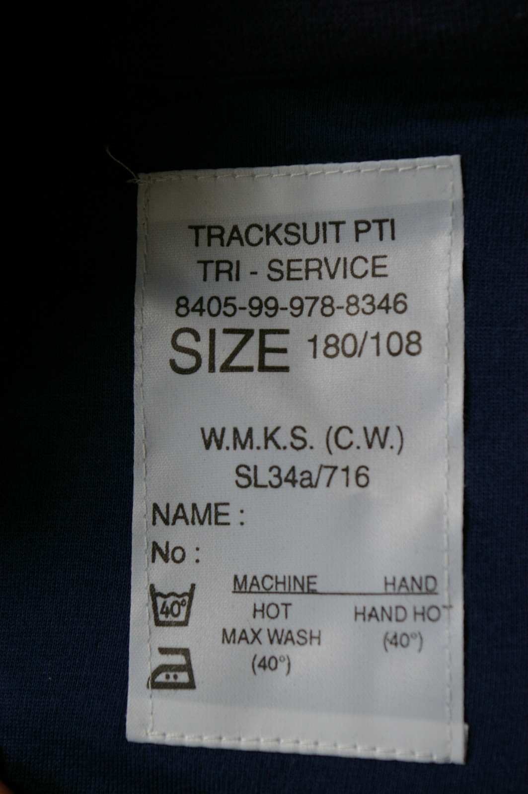 PTI TRACKSUIT IN BLUE - VARIOUS SIZES (XL XXL) - BRITISH ARMY PHYSICAL ...