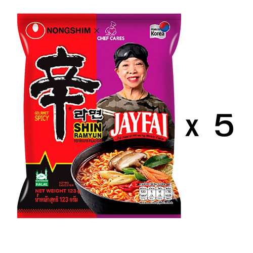 Nongshim Shin Ramyun Tomyum Flavor Jay Fai Soup Spicy Instant Noodle ...