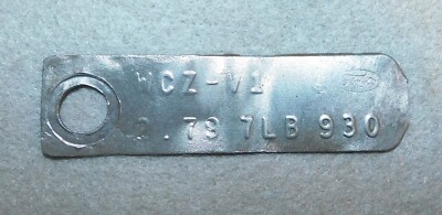 1968 Ford Mustang Fastback Coupe Cnv GT Cougar ORIG 8" REAR END AXLE ID ...