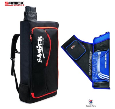 Samick Back Pack & Infitec Archery Challenger Recurve Bow Hip Quiver 3 ...