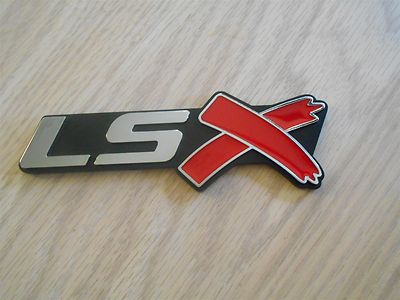 CHEVROLET CAMARO CORVETTE LSX LS-X CHROME BLACK AND RED FENDER TRUNK ...