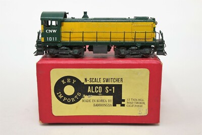 N Scale Key Imports ALCO Switcher S-1 CNW Custom Paint Job BRASS | eBay