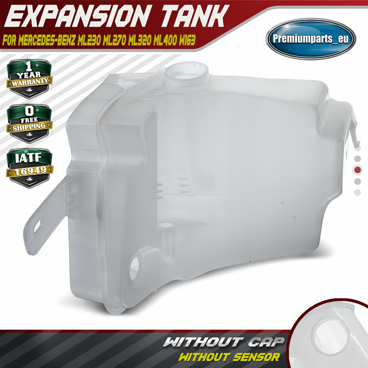 Windshield Washer Fluid Reservoir for Mercedes-Benz ML230 ML270 ML320 ...