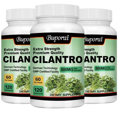 Cilantro Capsules 800mg - Cleanse & Detox, Antioxidant Supplement, Free ...