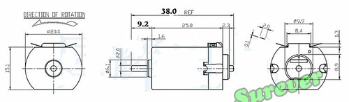 DC 3V-6V 32000RPM High Speed Mini 130 Motor With Plastic Gear DIY 4WD ...
