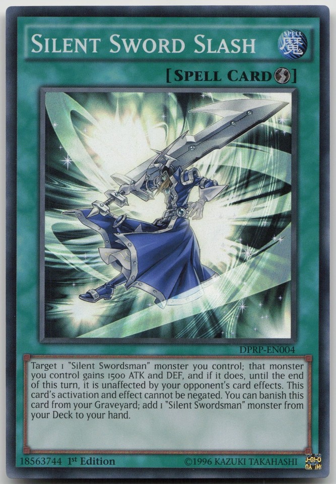 Silent Sword Slash DPRP-EN004 Super Rare 1st Edition NM Yugioh | eBay