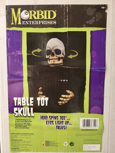 Morbid Enterprises Table Tot Skull Halloween Animatronic Decoration | eBay