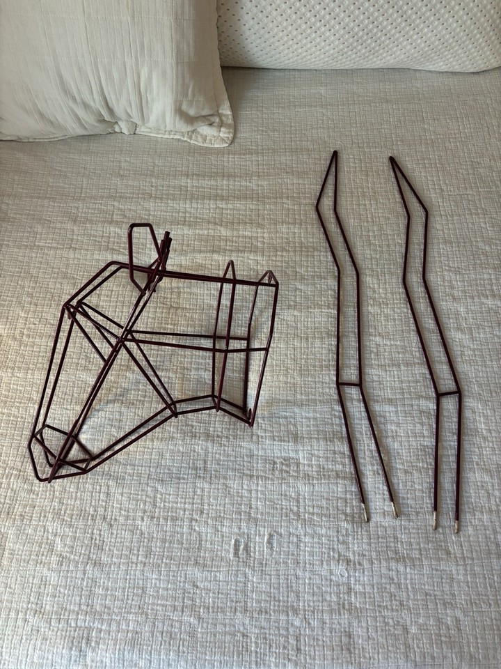 Bend Goods ‘Gazelle’ wire animal head designer sculpture, Maroon ...