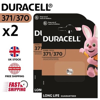 2X Duracell 371/370 SR920 With Silver Oxide | eBay UK