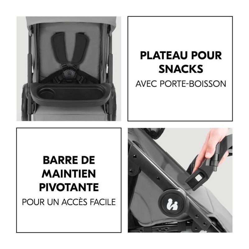 HAUK - Ensemble de voyage 2-en-1 Shop N Care - Poussette + Siege auto ...