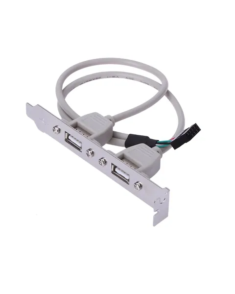 External 2 Ports USB Rear Panel Bracket Motherboard Cable Brand New | eBay