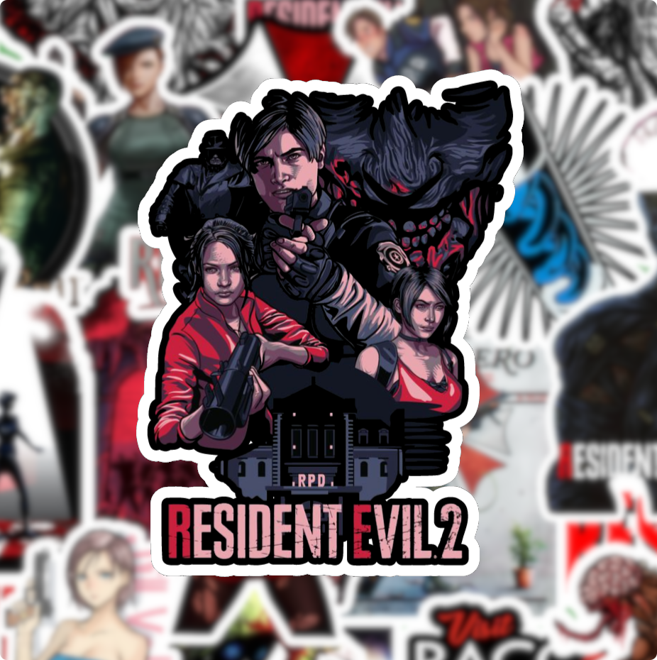 25/50 Piece Resident Evil Sticker Pack - Waterproof Vinyl - Nemesis ...