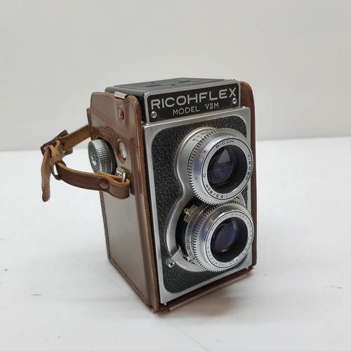 Ricoh Super Ricohflex Model VIIM 80mm f3.5 TLR Film Camera with Leather ...