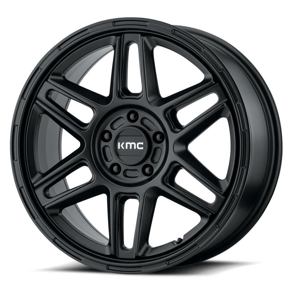 17 inch 17x8 KMC KM716 NOMAD Satin Black wheel rim 5x110 +38 | eBay
