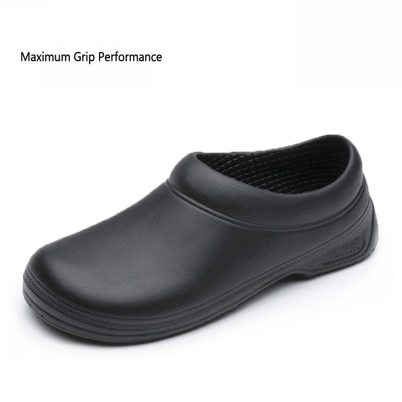 Men's Work Clogs Non-slip Shoes Slip Oil Resistant Mules Slippers ...