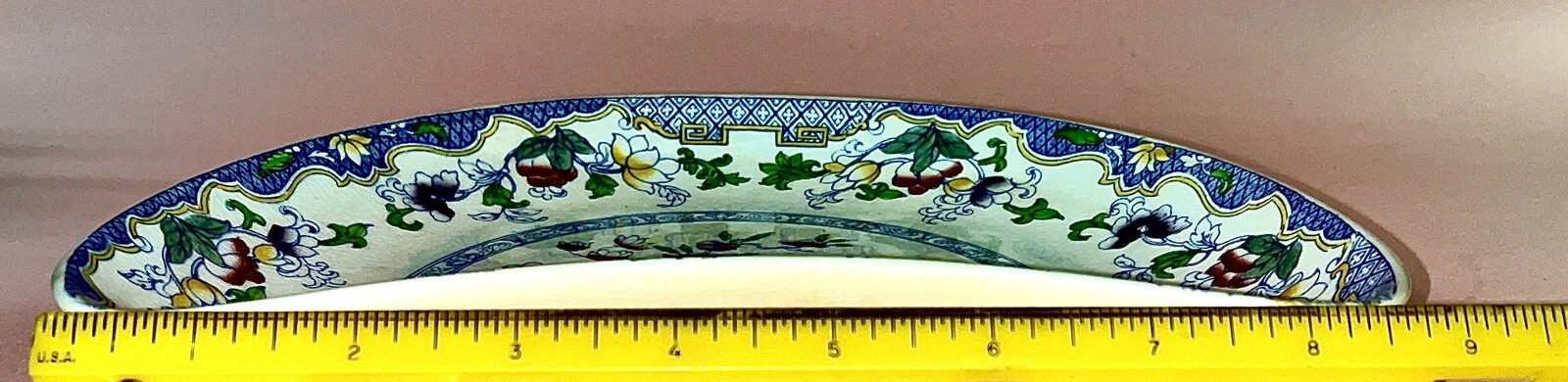 Minton Made in England Poonah Pattern Crescent Salad Plate Set of 6 ...