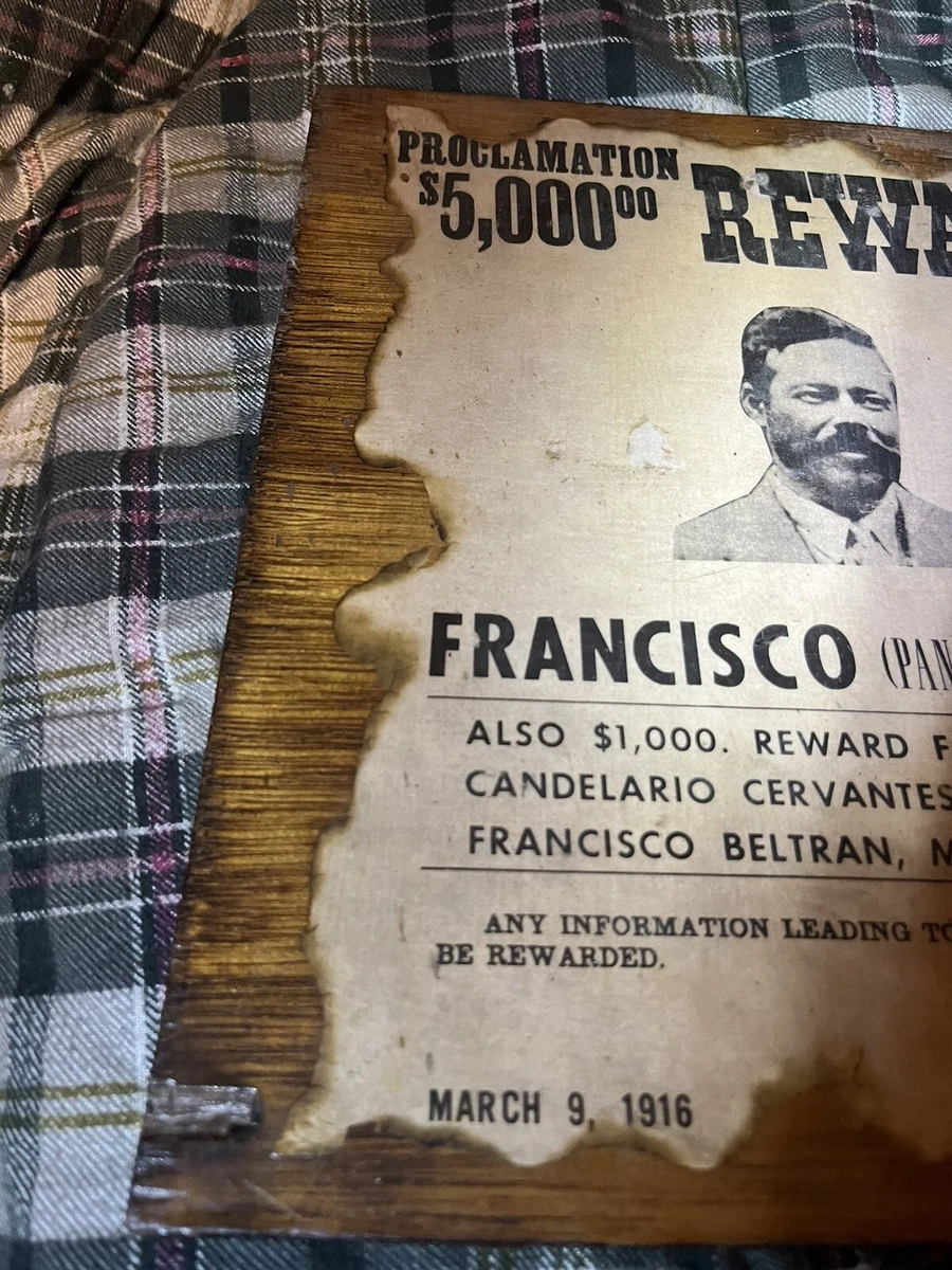 Pancho Villa Wanted Poster