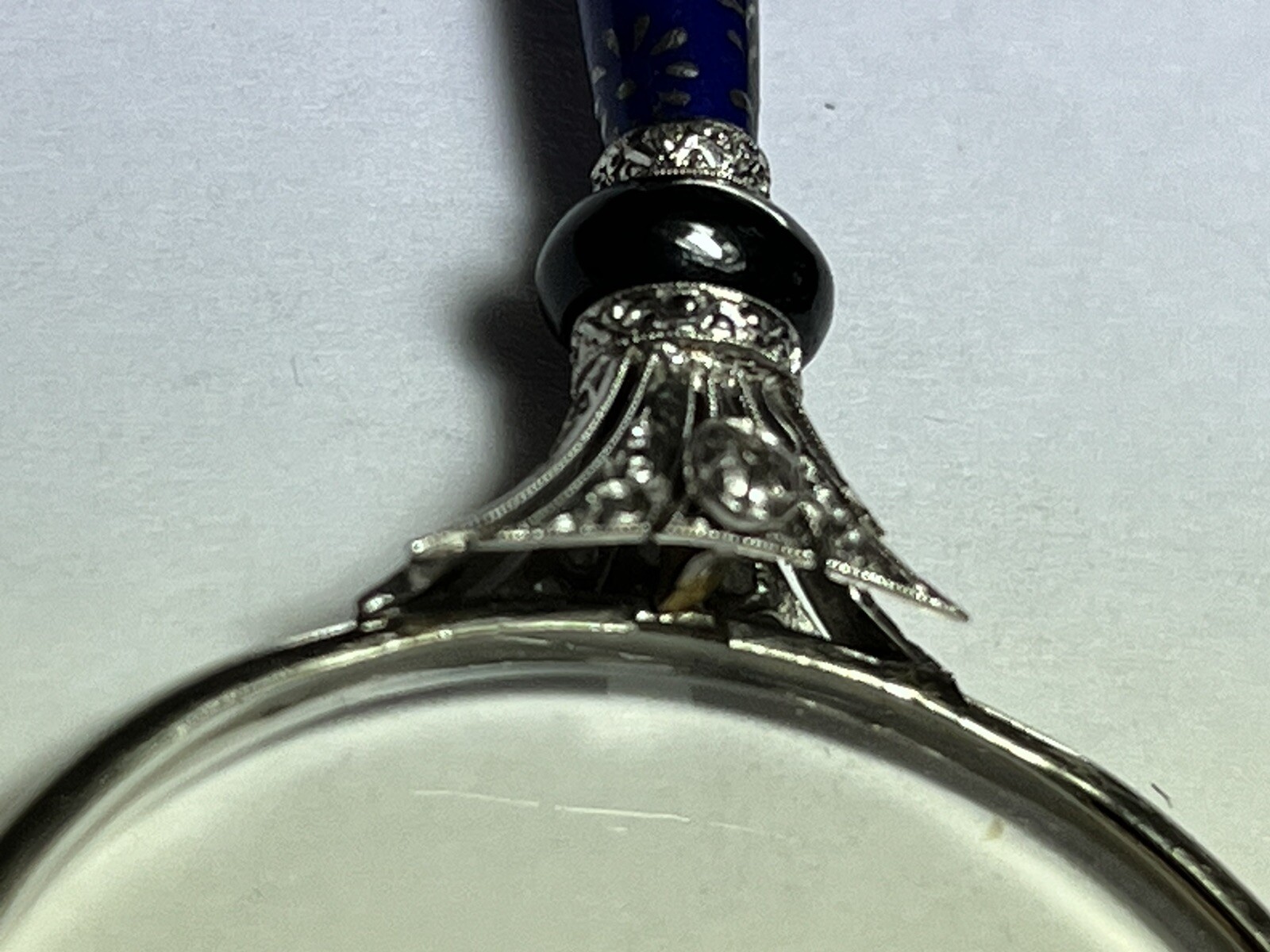 Antique Diamond Platinum Spectacles Opera Enameled Lo… - Gem