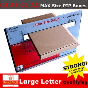 Royal Mail Large Letter Box A5 C5 A4 C4 PIP Postal Shipping Cardboard ...