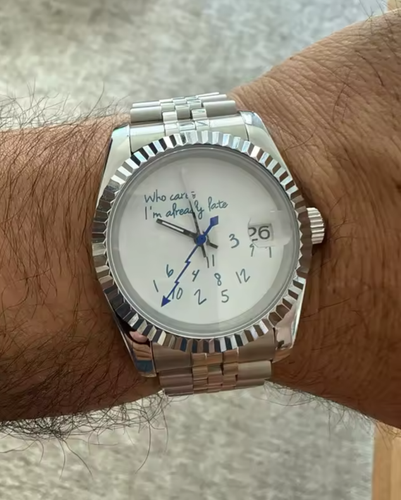 Who Cares I'm Already Late Watch NH35 Automatic Sapphire 36/39mm Luxury ...