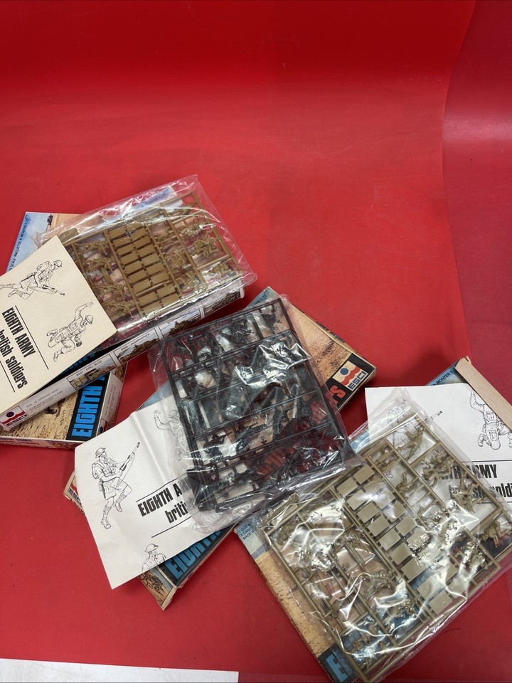 ESCI EIGHTH ARMY BRITISH SOLDIERS 1:72 Figure Model Kit LOT 4 | eBay