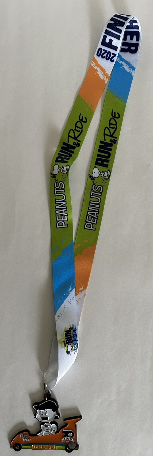 Peanuts Lucy Run Ride Race Running Medal Snoopy Cedar Point Amusement ...