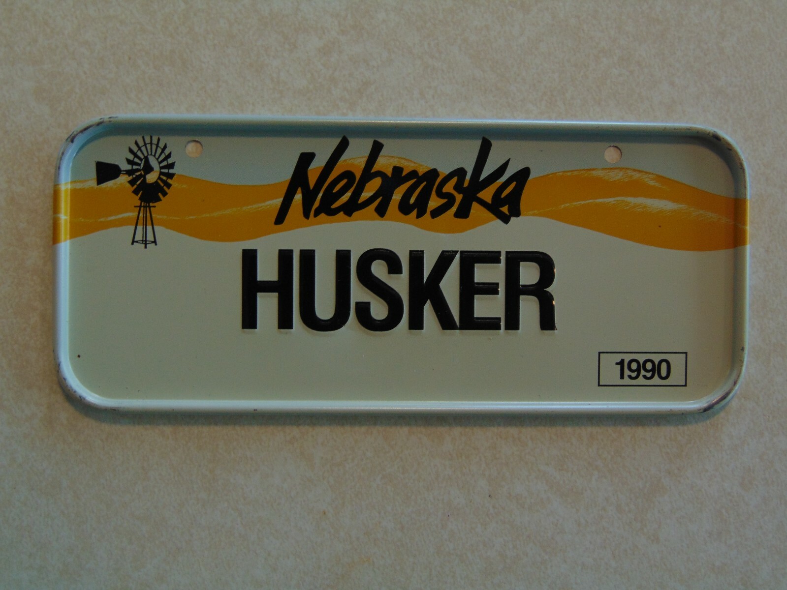 ADV92 Bike Bicycle License plate Vintage Vanity NE Nebraska Husker Corn ...